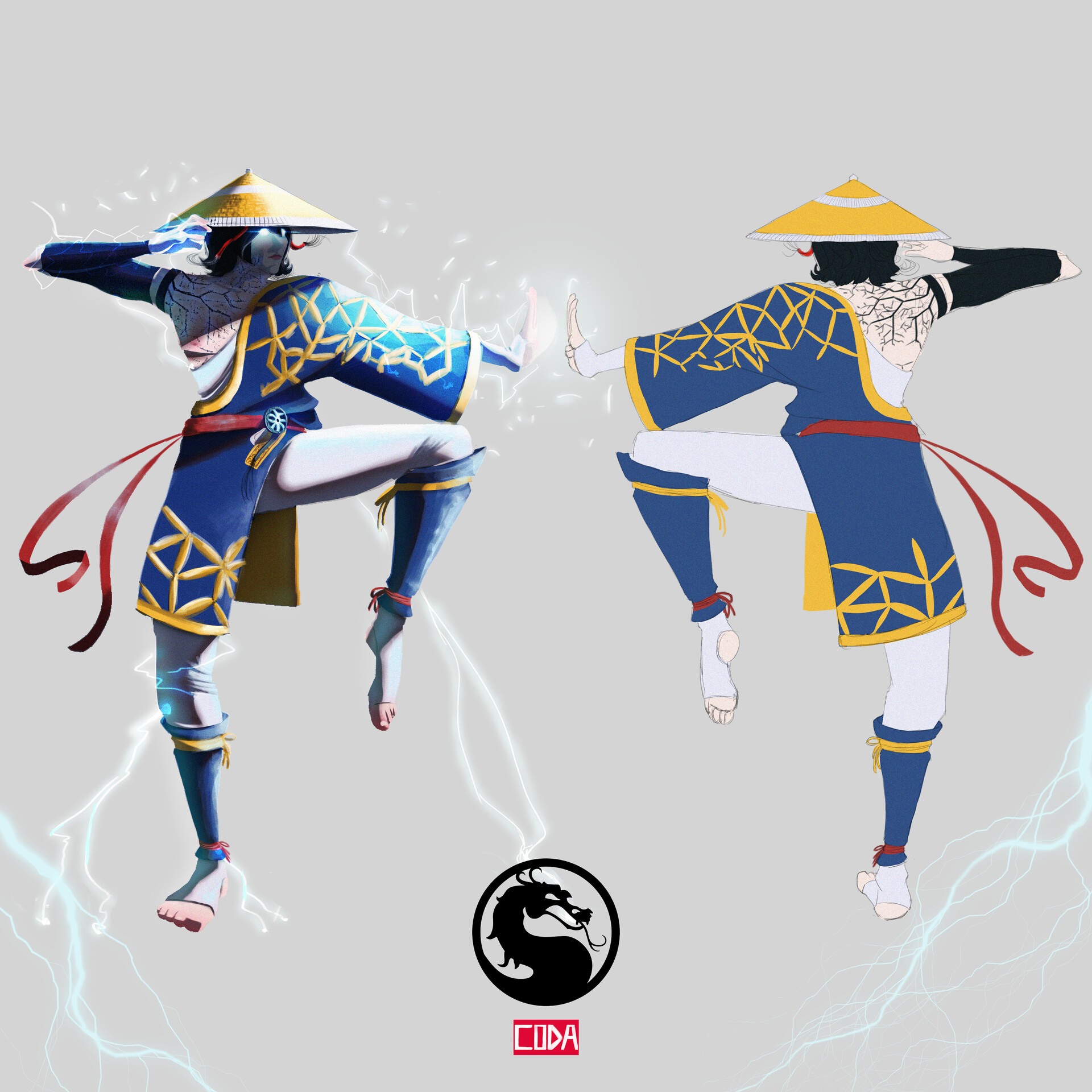 ArtStation - Raiden Mortal Kombat FANART