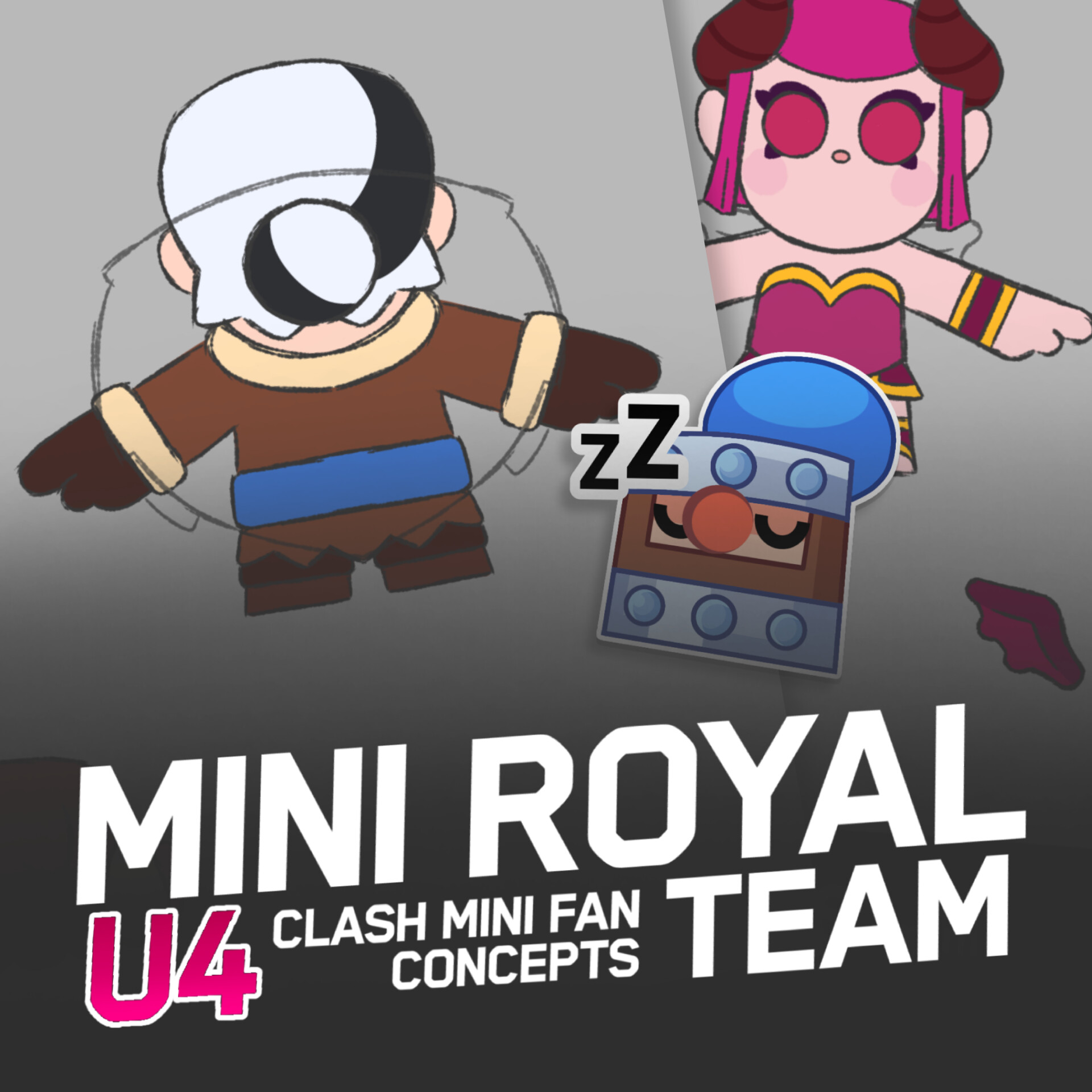 ArtStation - Mini Royal Team U4: Clash Mini fan Concepts
