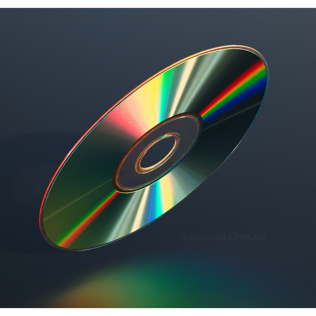 ArtStation - CD Disk | Houdini Karma XPU - MaterialX Study | Free HIPs