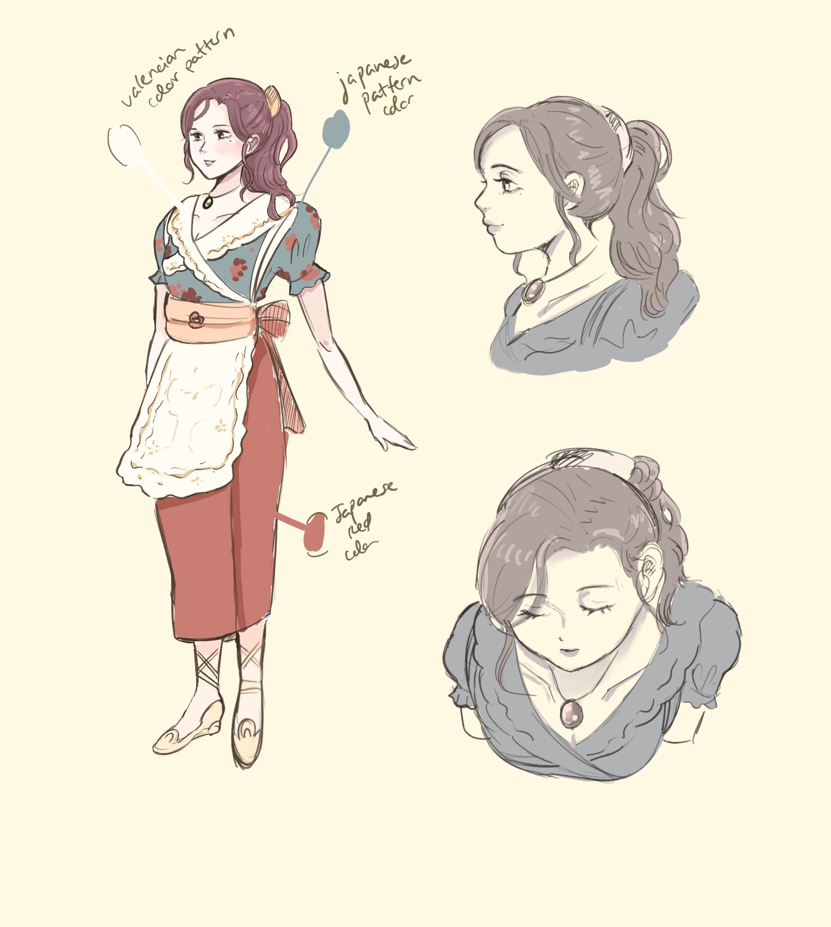 ArtStation - Concept art Valencian and Japanese style character