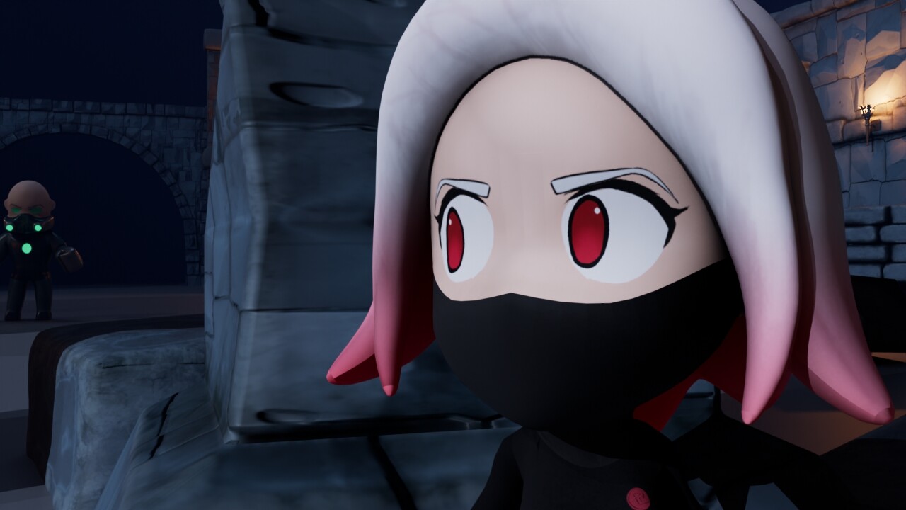 ArtStation - La ninja de plata - The silver ninja - 3D animation project