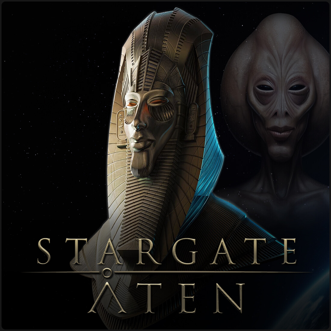 ArtStation - Stargate - Aten: Goa'Uld Mask Design