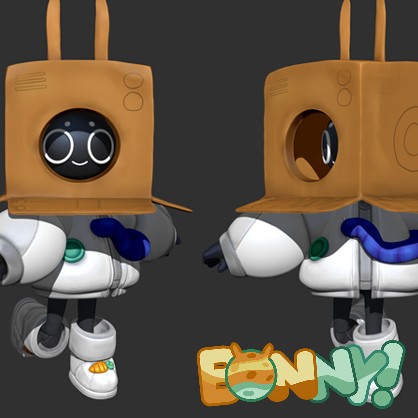 ArtStation - BONNY - Bunny Cat astronaut