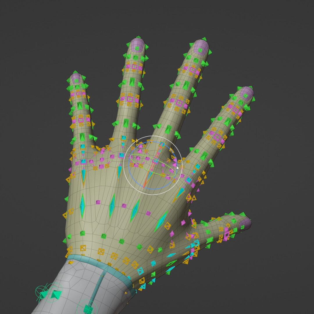 ArtStation - Sample of Hand Rig