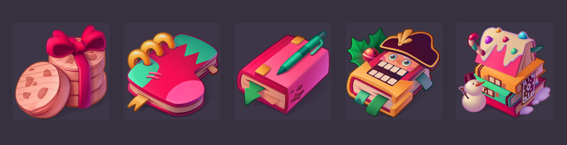 ArtStation - Christmas icons set