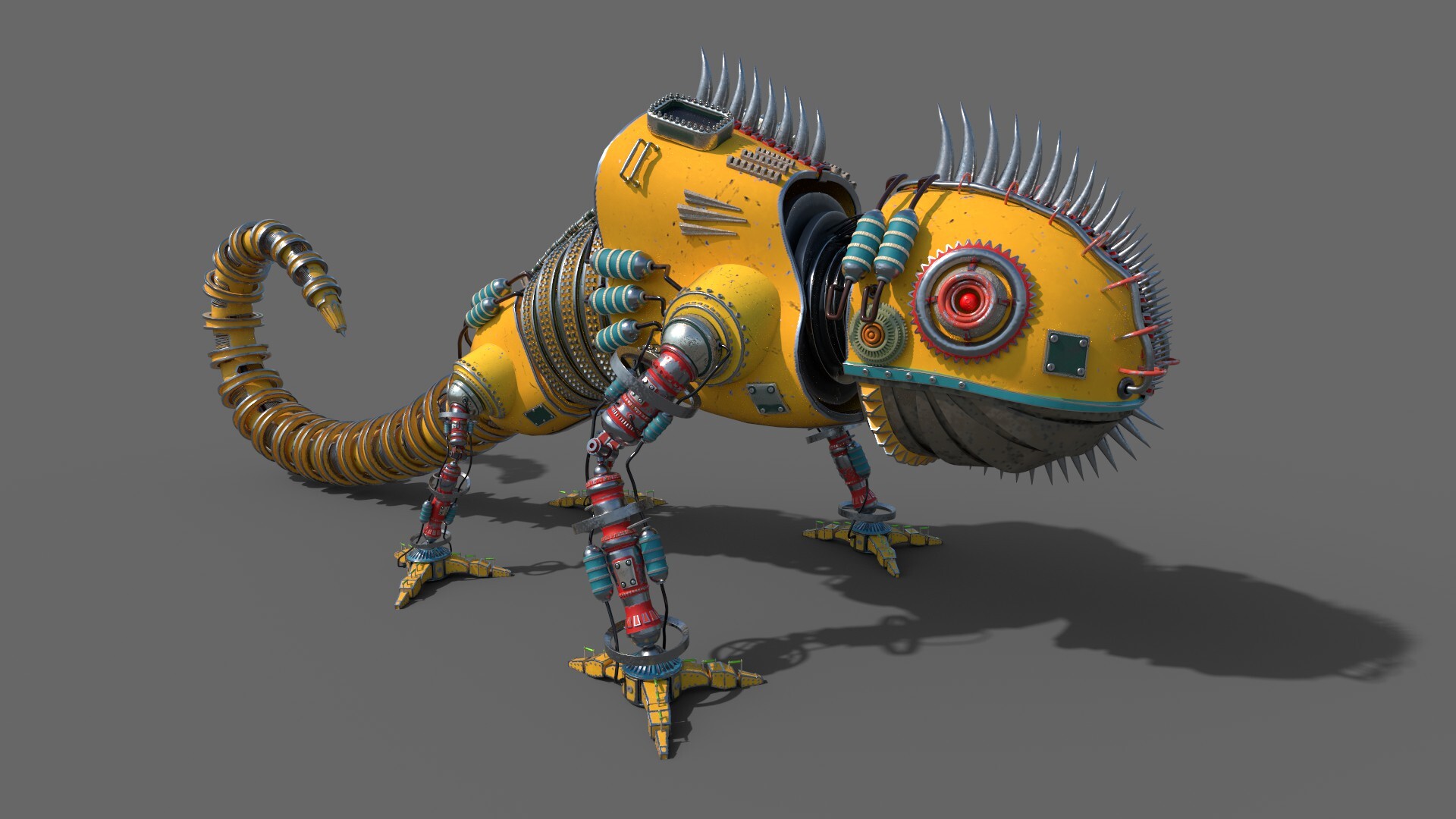 ArtStation - Robotic lizard