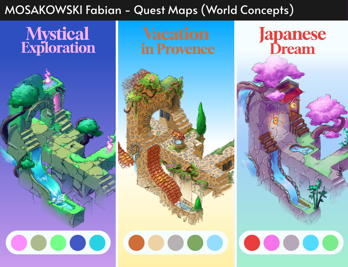 ArtStation - Quest Maps - Universe proposals