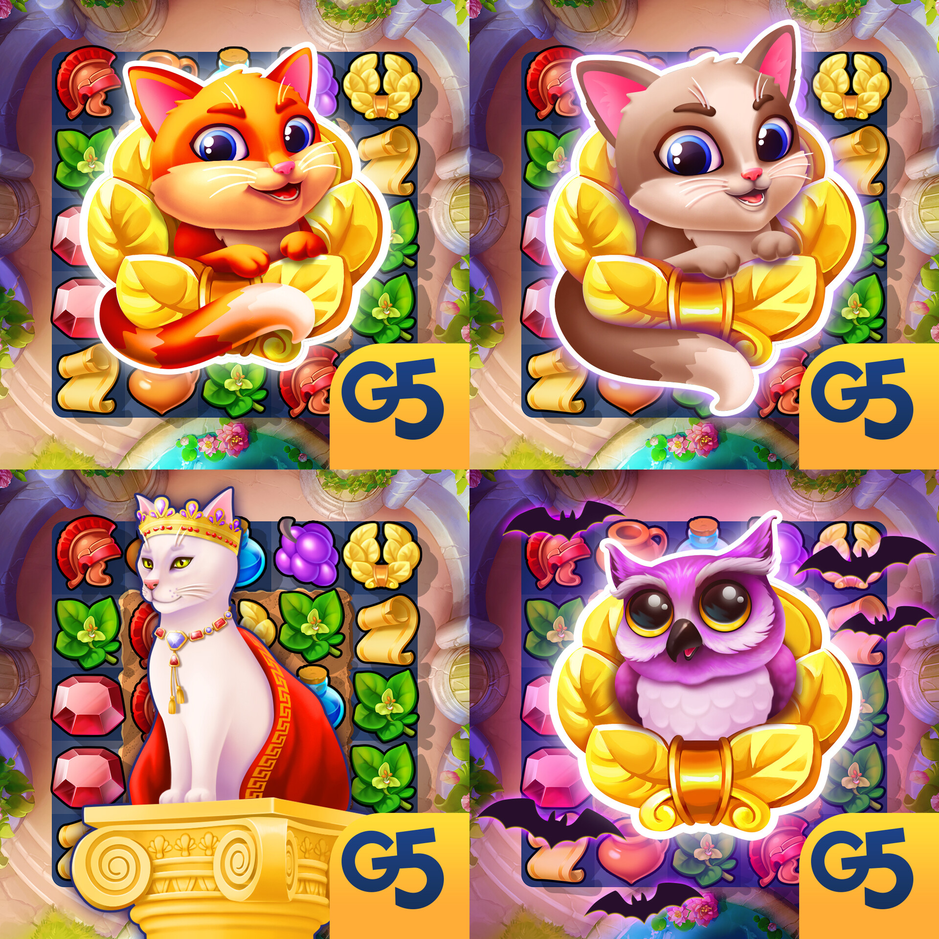 ArtStation - Match-3 Icons