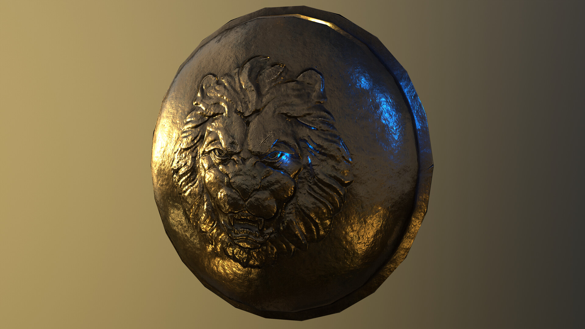 ArtStation - Lion shield.