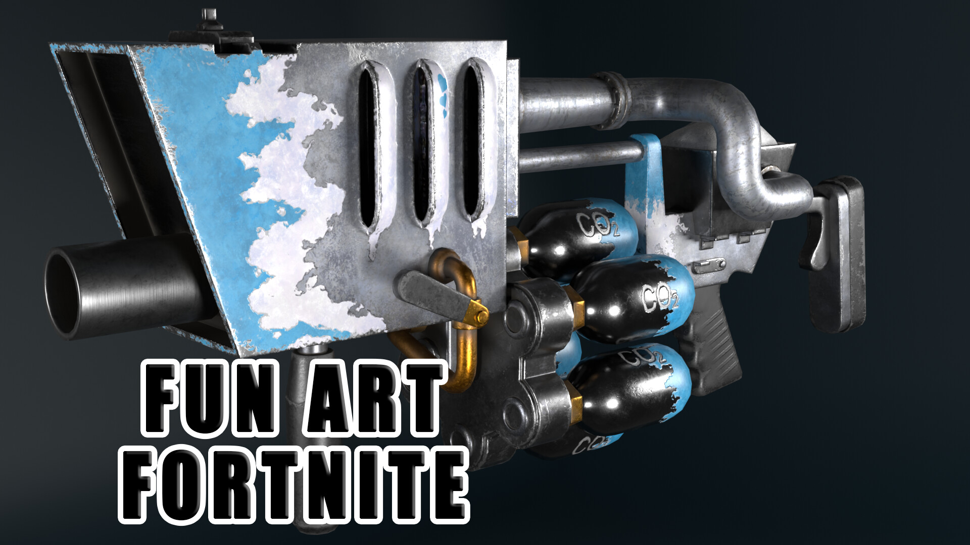 ArtStation - gameready snowball launcher