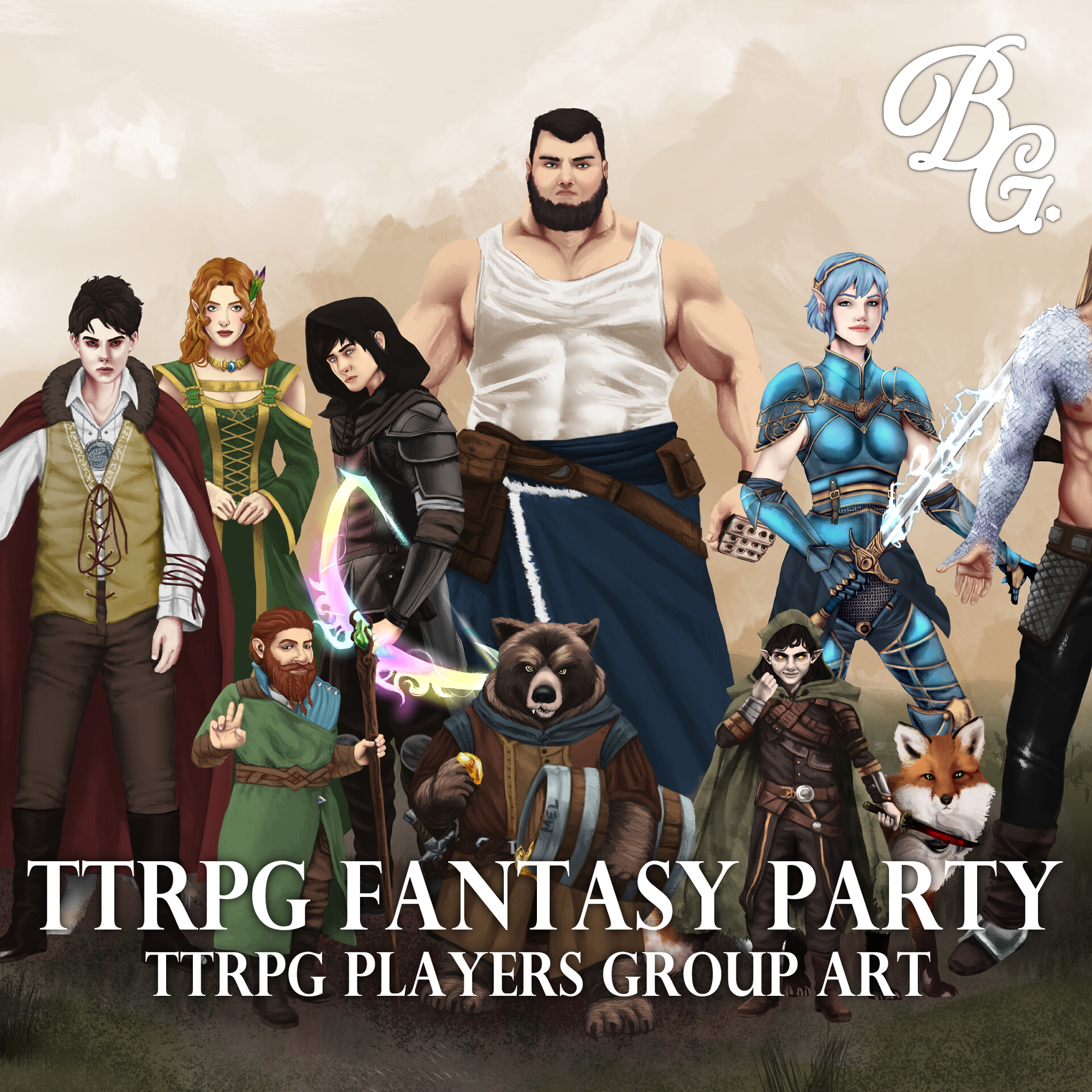 ArtStation - TTRPG PARTY ART COMMISSION
