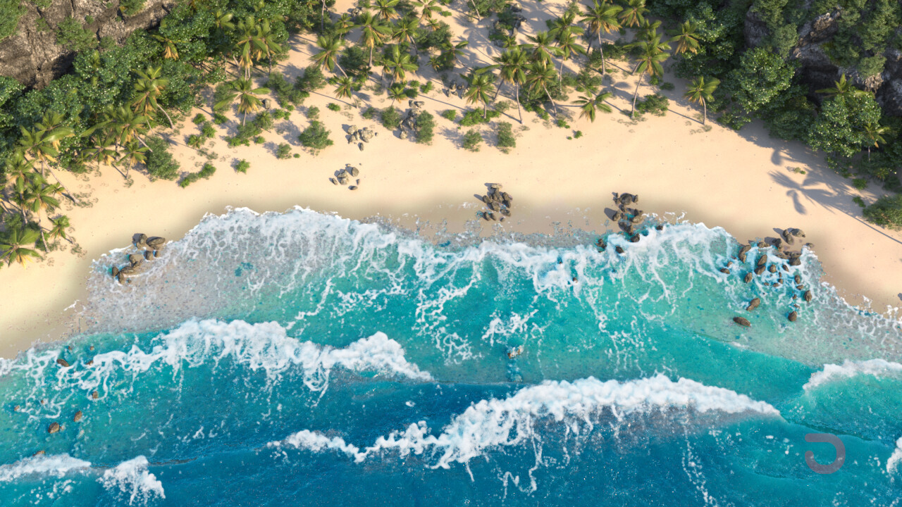 ArtStation - The Crystal Beach Effect with Hip file+Nuke file