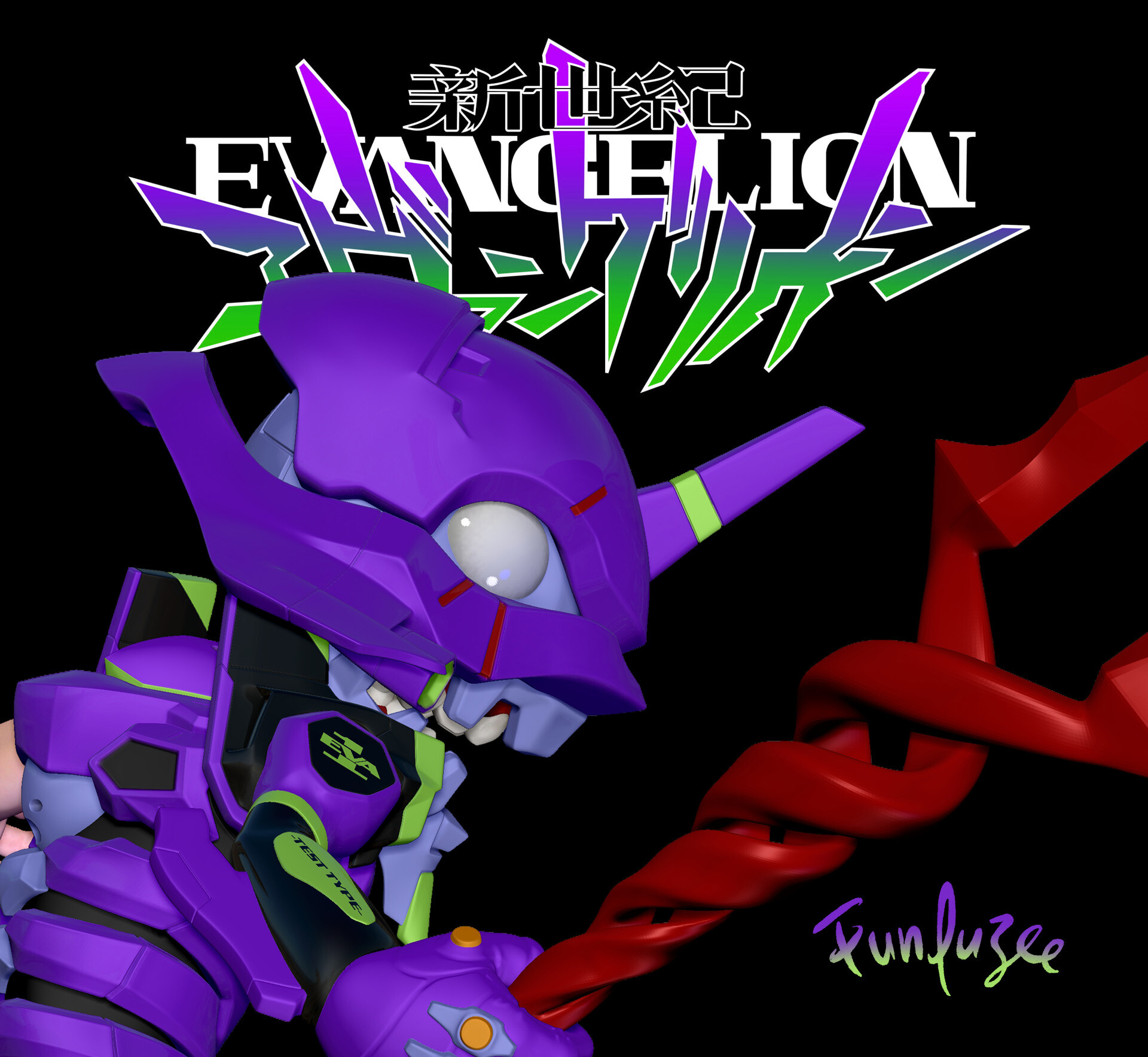 ArtStation - Eva Unit 01 test type