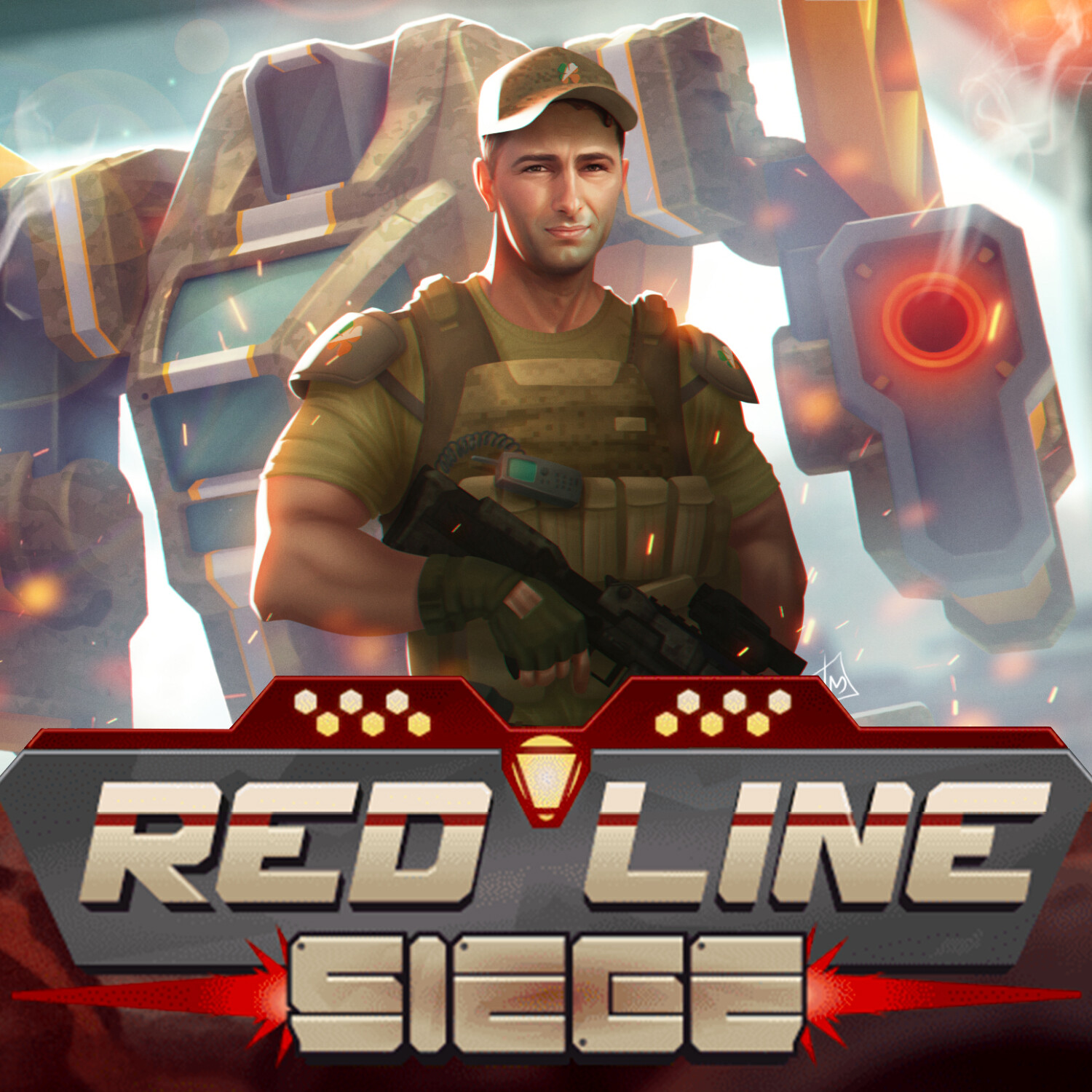 ArtStation - Card Game Illustration for REDLINE: Siege