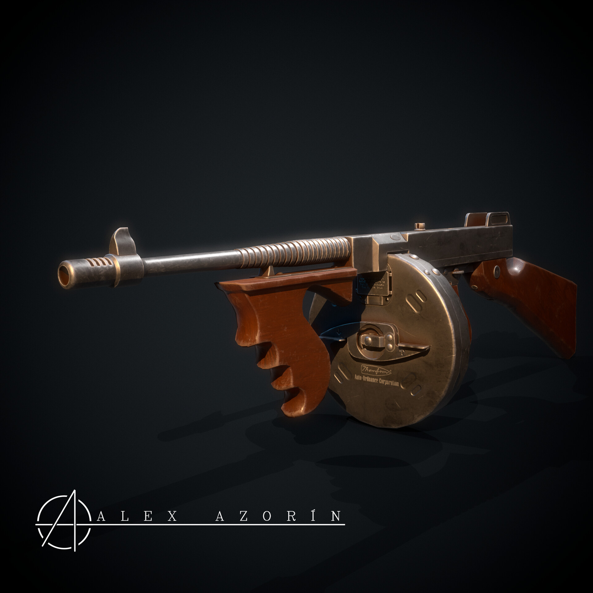 ArtStation - Thompson Submachine Gun