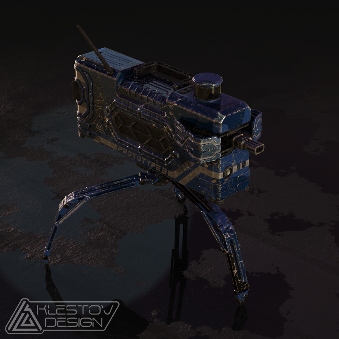 ArtStation - MST_PROTOTYPE3 (Mobile Smart Turret)