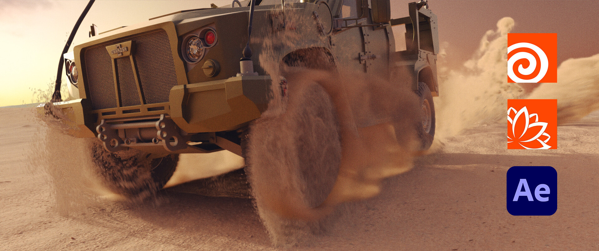 ArtStation - Car Dust Trail and Suspension Rig - HOUDINI FX