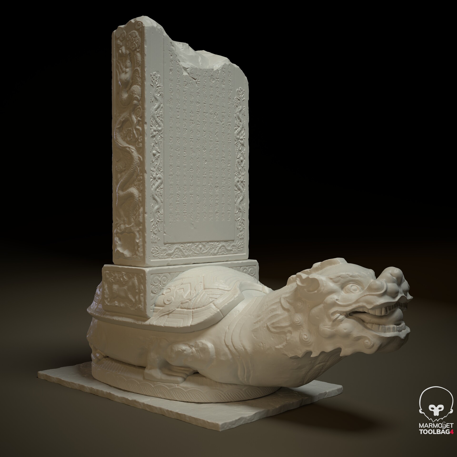 ArtStation - Stone Statue Stele