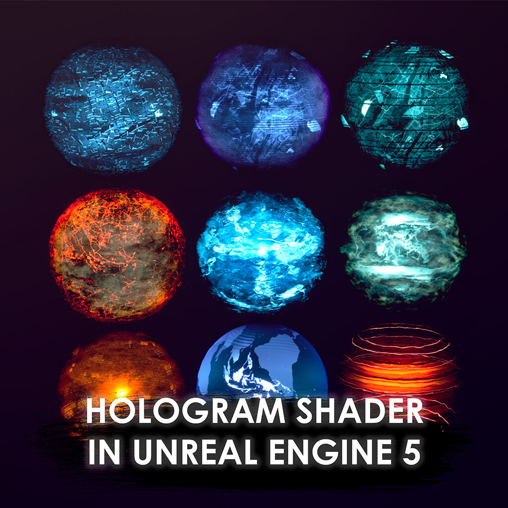ArtStation - Hologram Shader in Unreal Engine 5