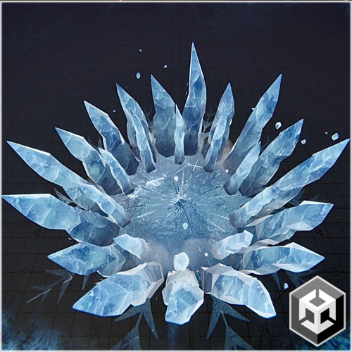 ArtStation - Icy Crystal Explosion