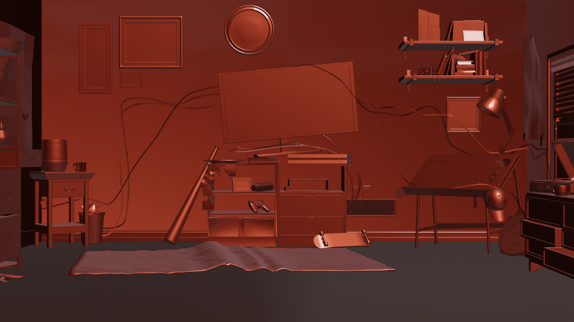 ArtStation - ROOM INTERIOR 3D MODELLING