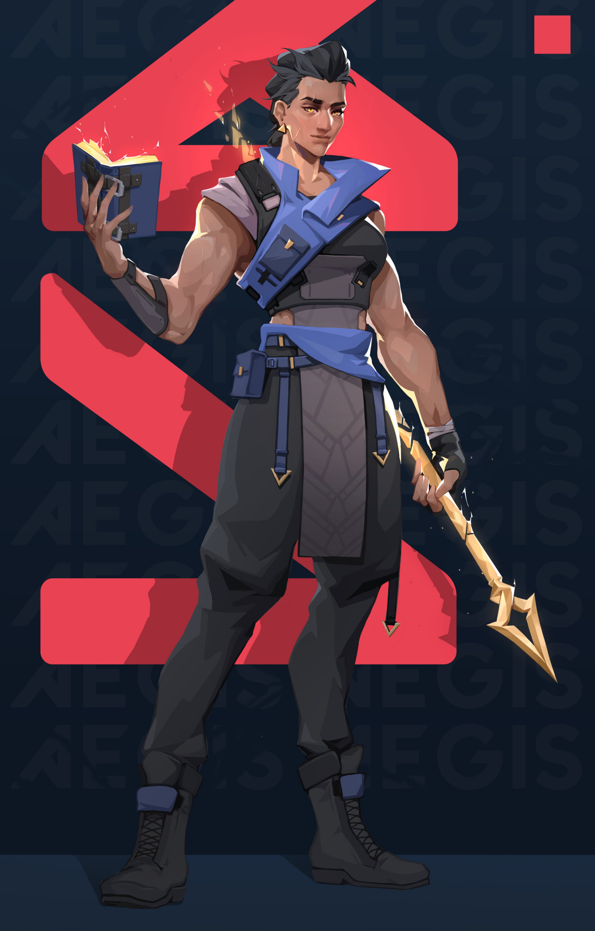 ArtStation - Valorant Fan Character - Aegis