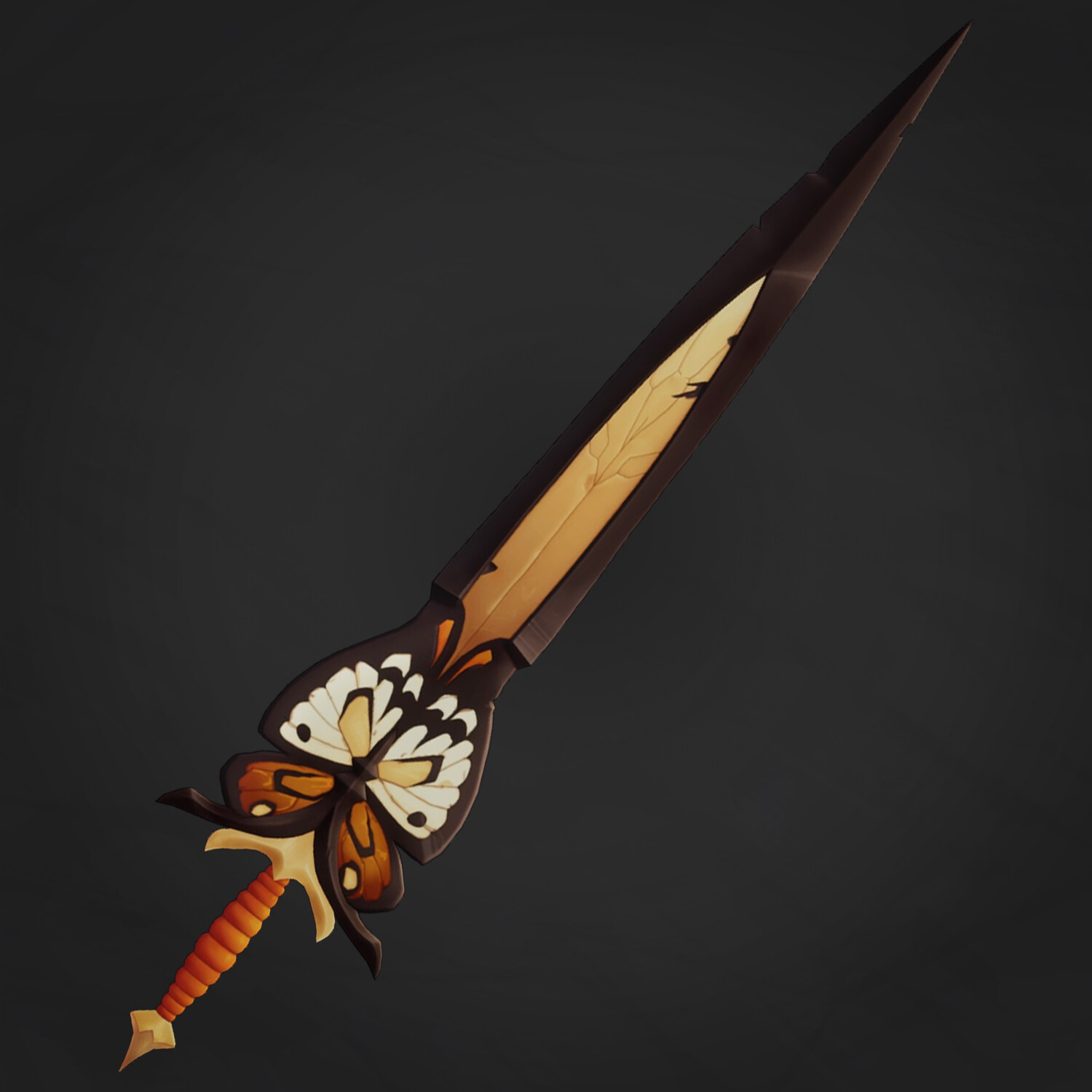 ArtStation - Handpainted Butterfly Sword