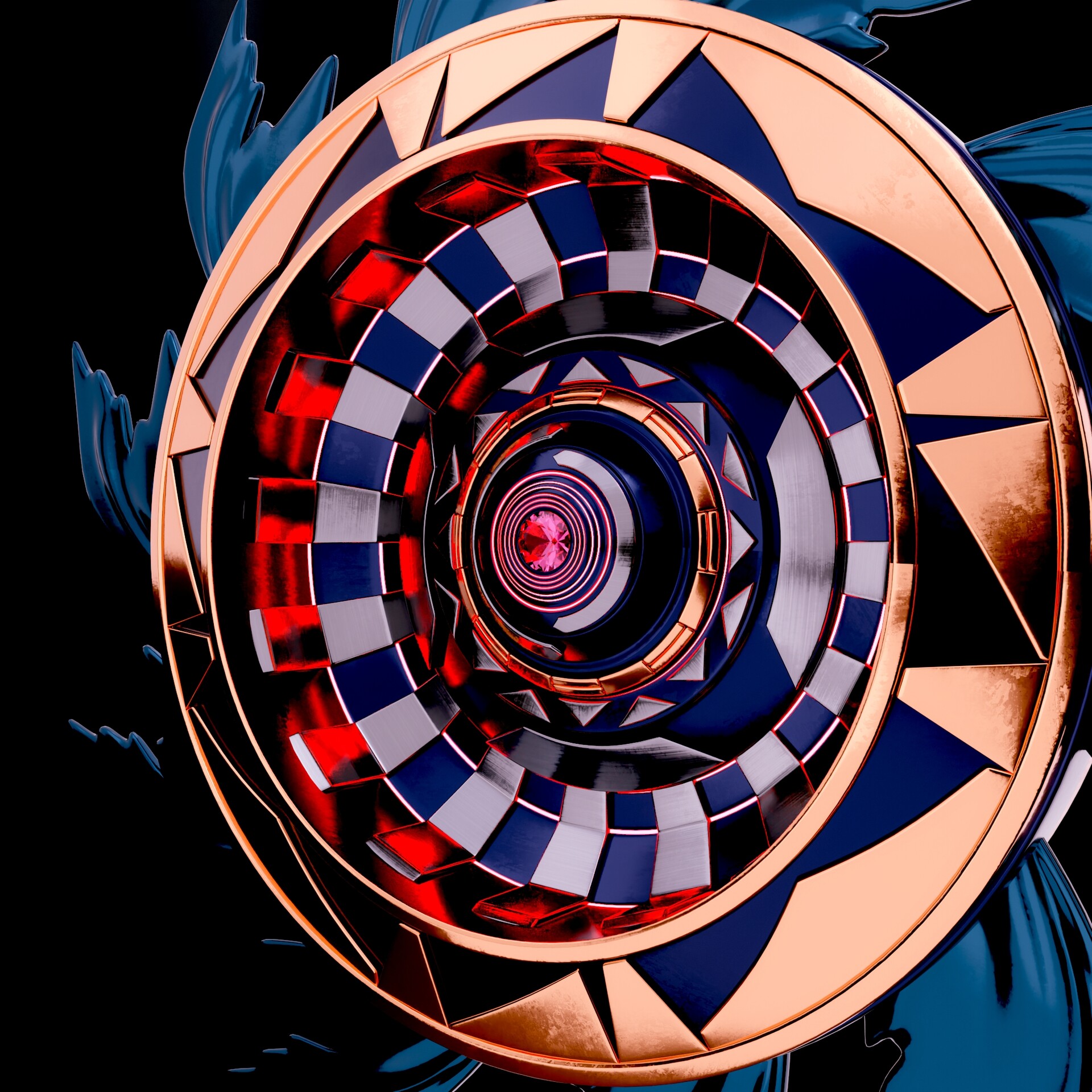 ArtStation - Futuristic Beyblade 3D Model