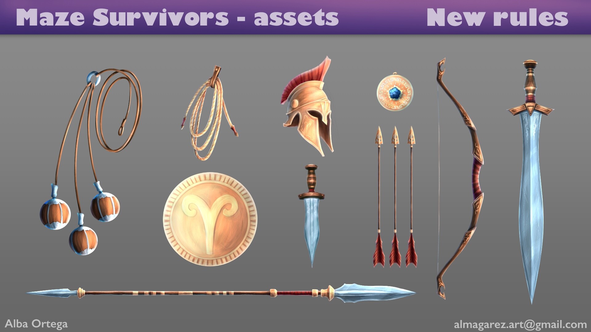 ArtStation - Maze survivor game assets concept art