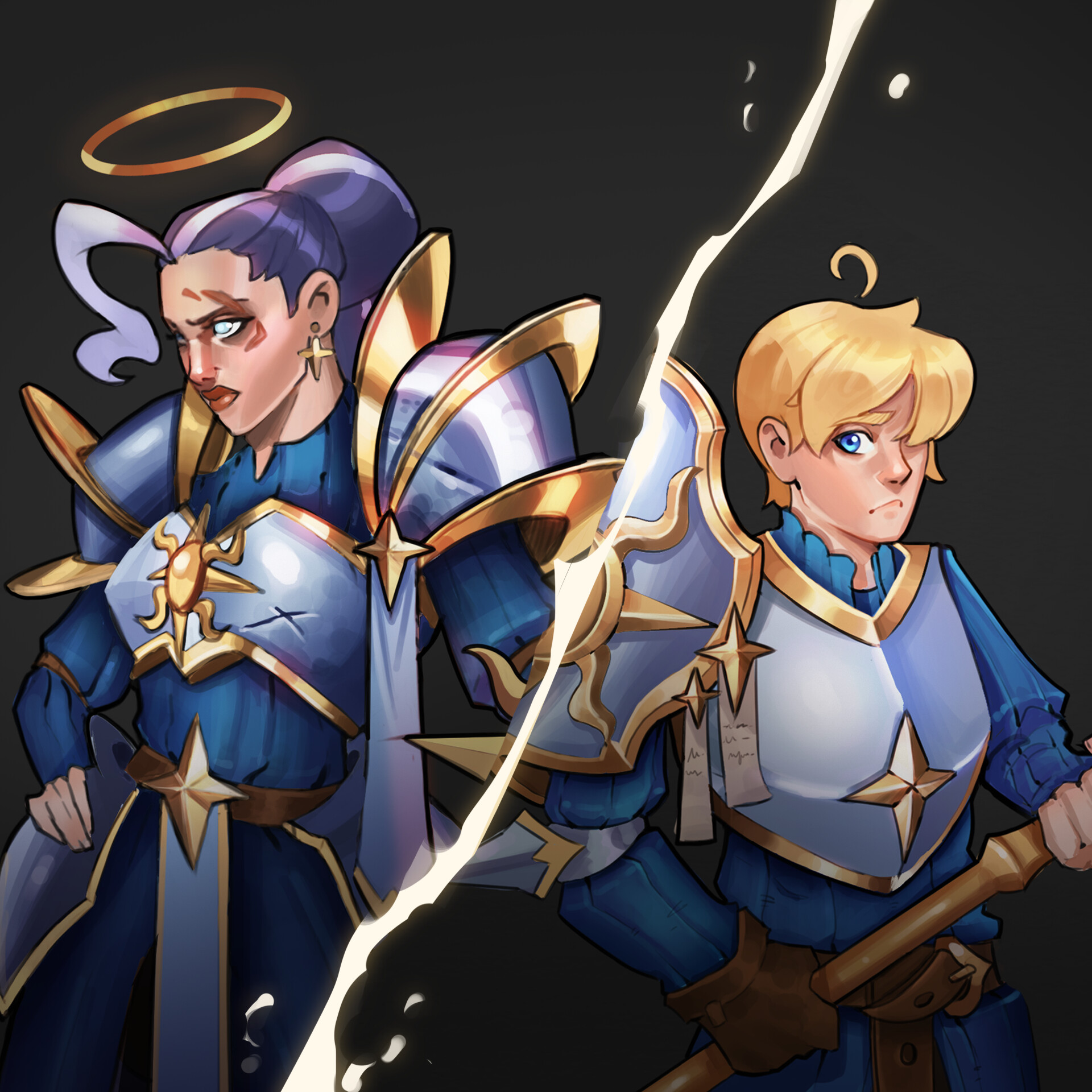 ArtStation - Goldenstar Paladins