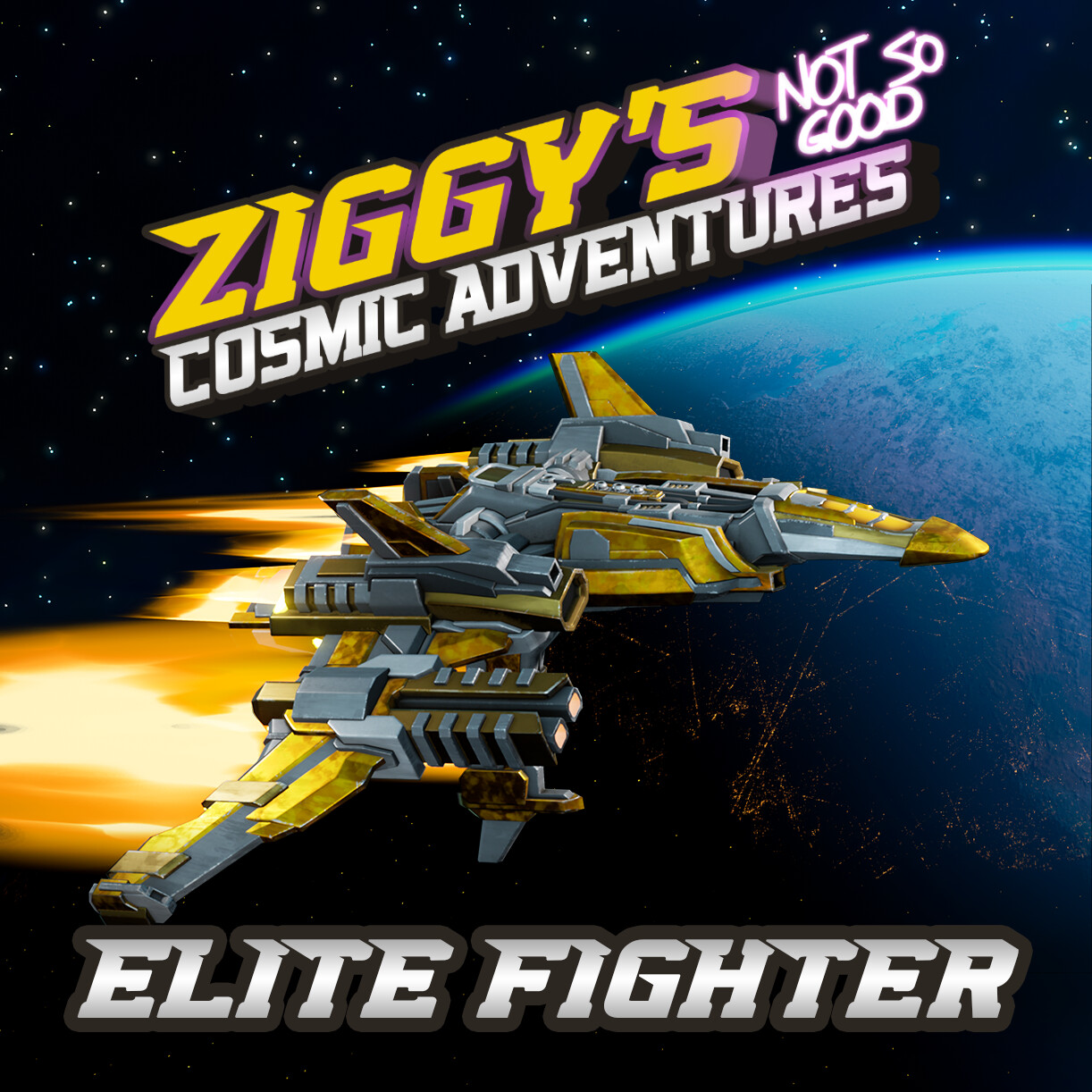 ArtStation - Ziggy's Cosmic Adventures - Elite Enemy Fighter