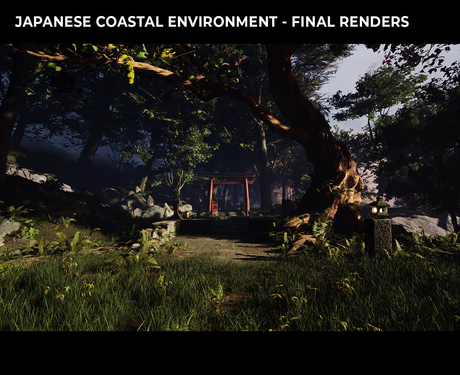 ArtStation - Japanese Coastal Environment - Final Draft