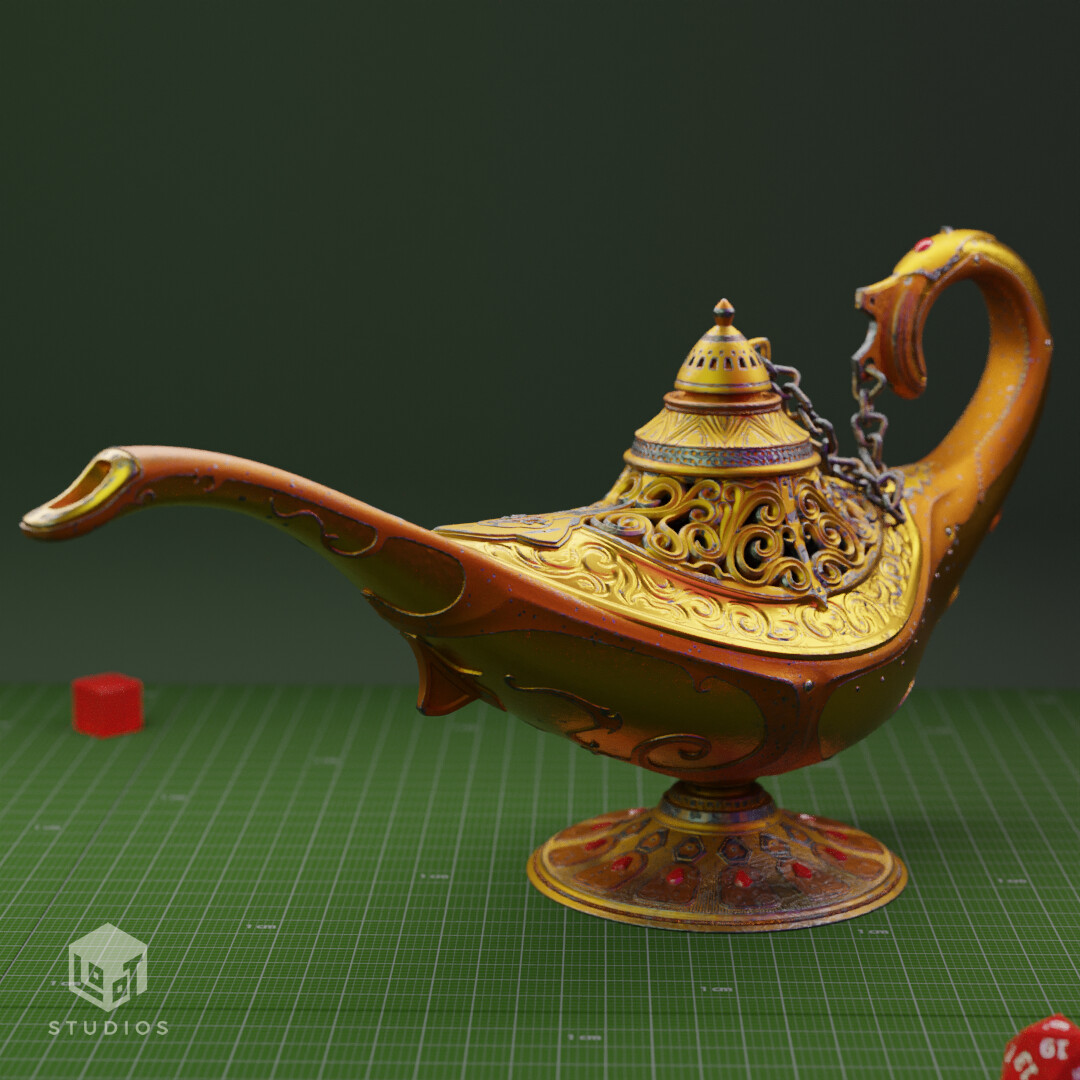 ArtStation - Magical Lamp from Voracious Sands bundle - Loot Studios