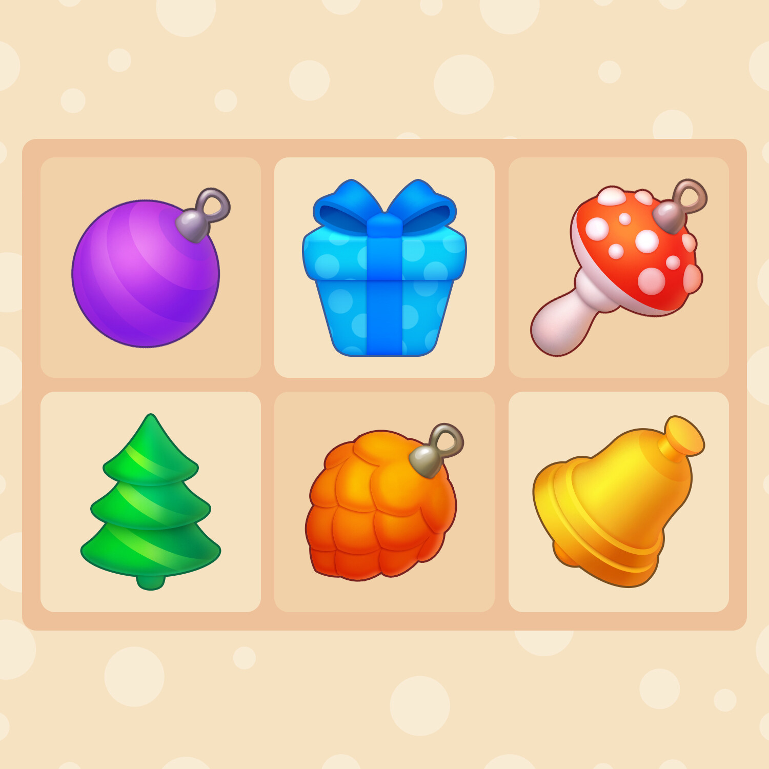ArtStation - Match-3 Christmas decorations