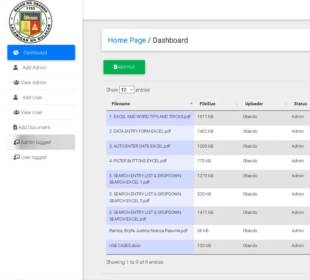 ArtStation - Municipality of Obando: Offline File Management System
