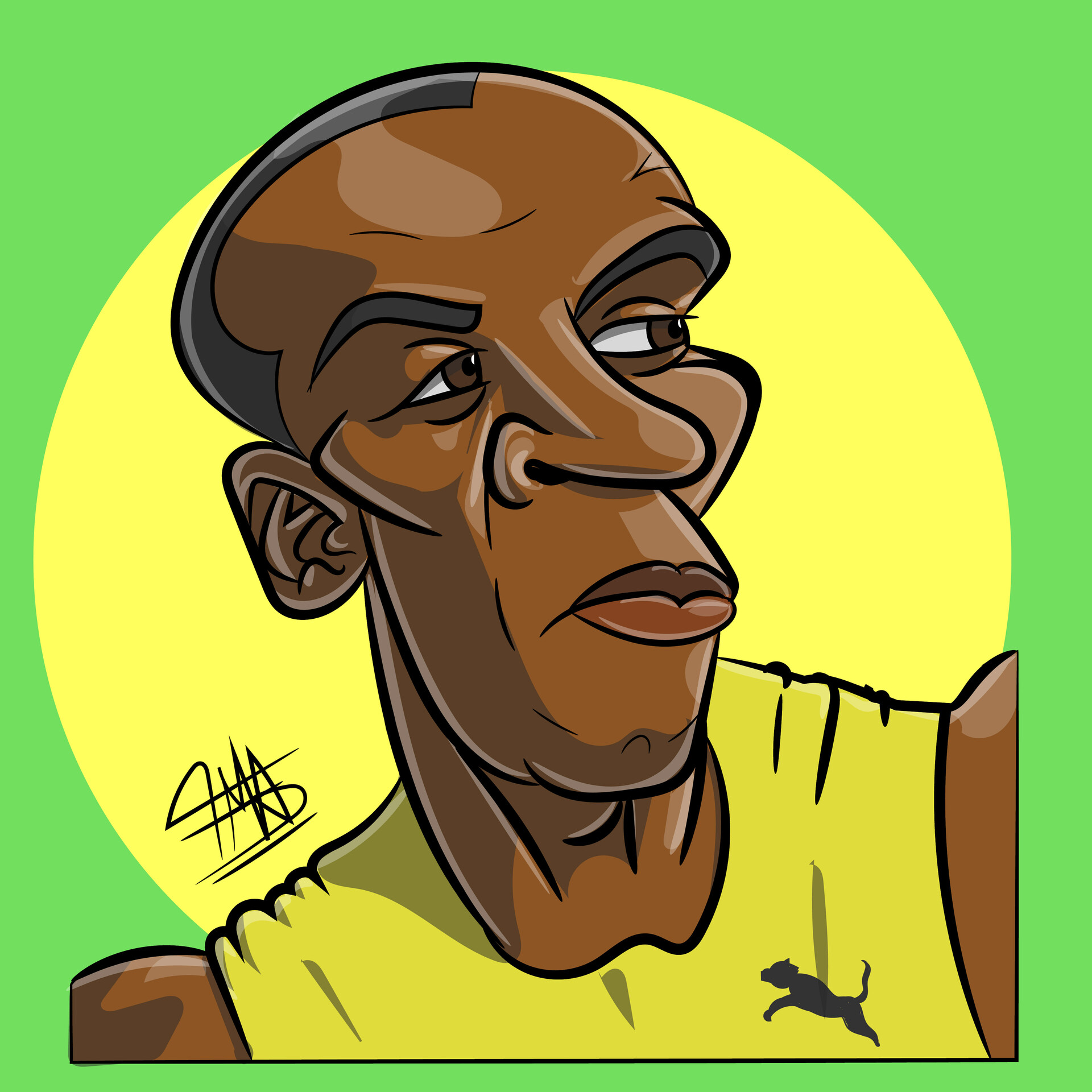 ArtStation - 4. Usain Bolt (caricature resolution 2024)