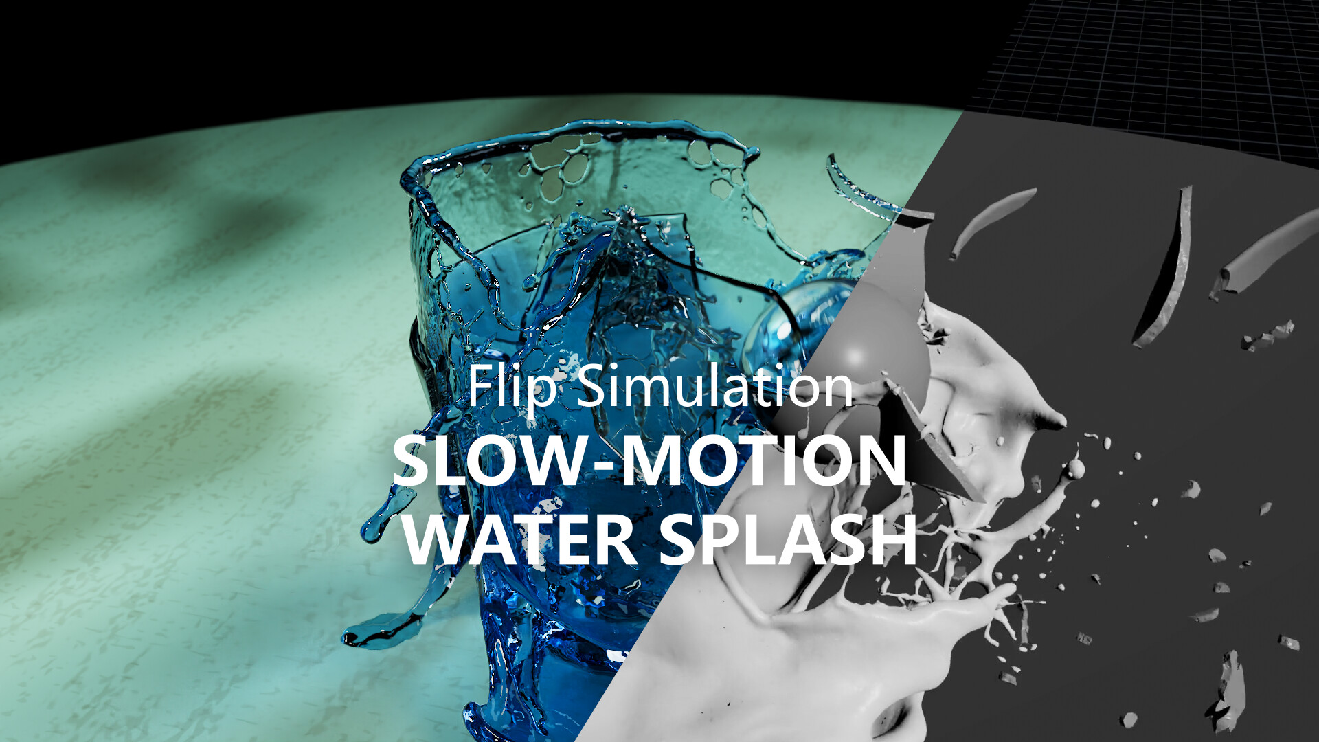ArtStation - FLIP Simulation / Slow-Motion water splash