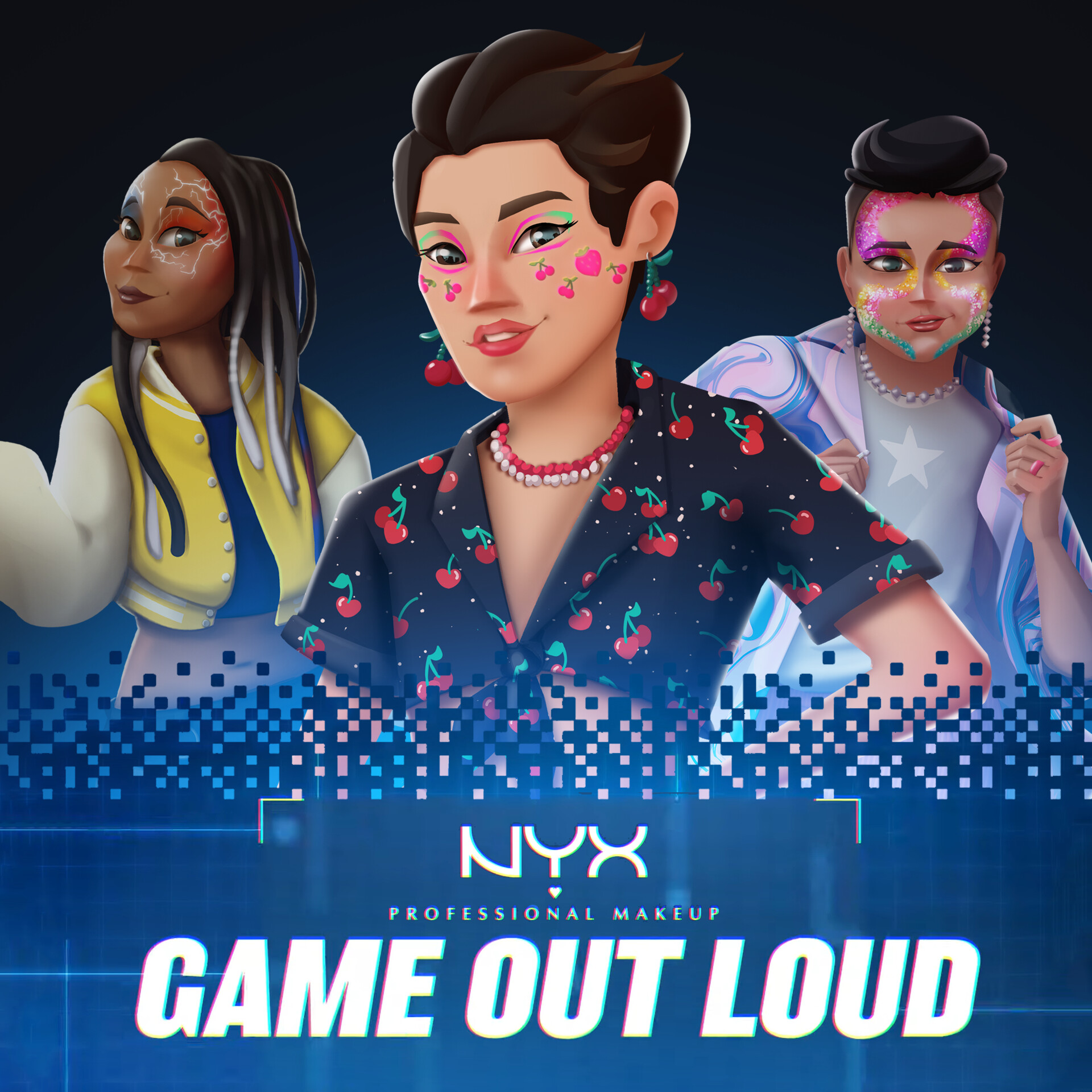 ArtStation - Nyx Cosmetics - Game out loud - Character Illustration