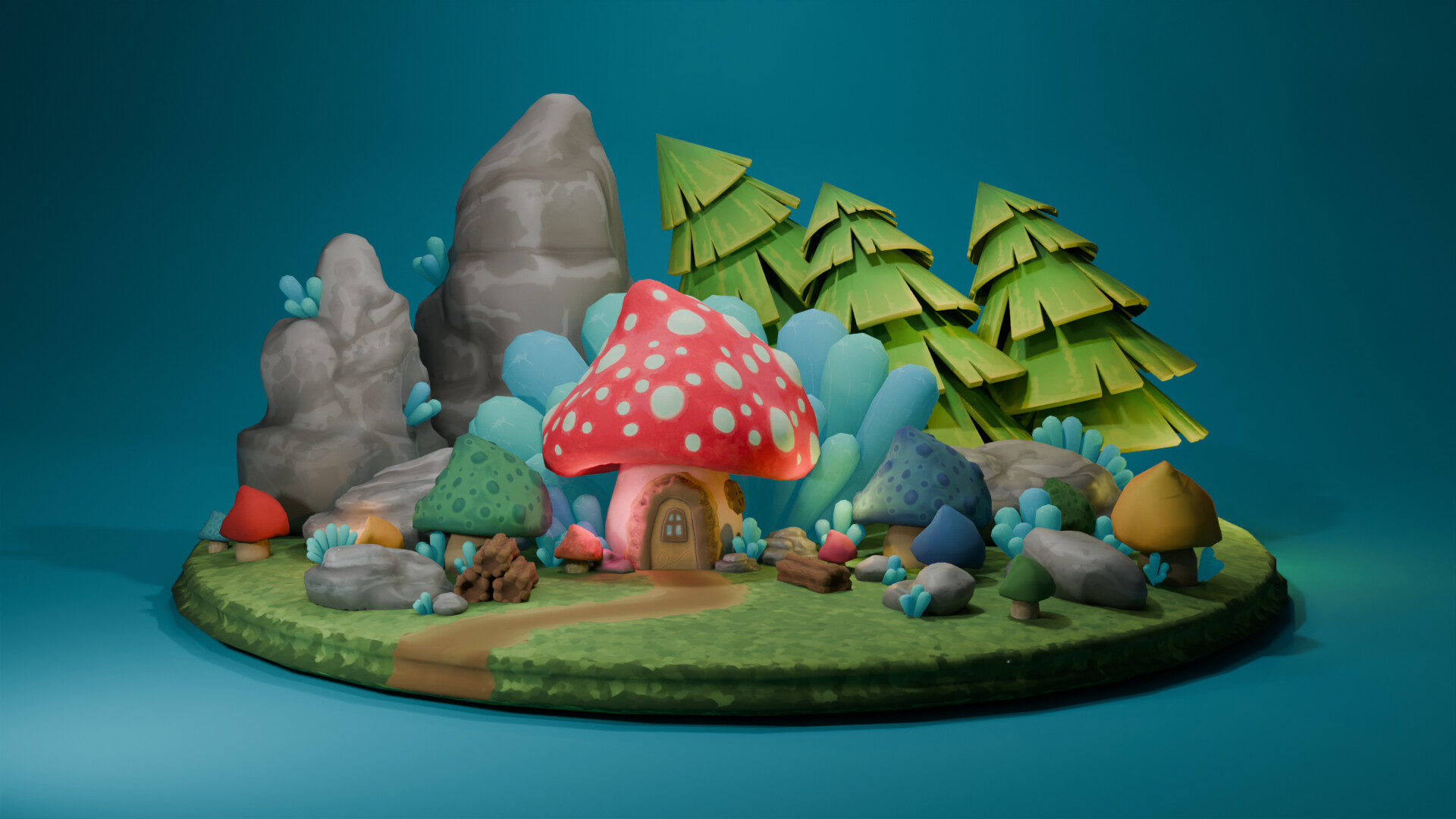 ArtStation - Mushroom House Remake