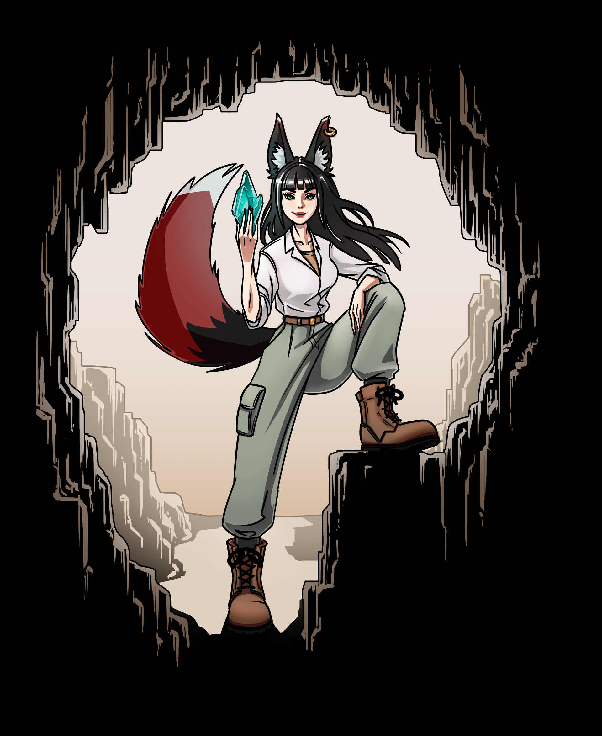 ArtStation - Reyna - FoxFire Mine Key Art