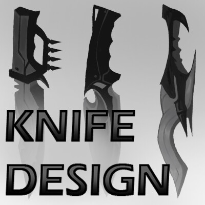 ArtStation - Hand Held Knife - Design Variations