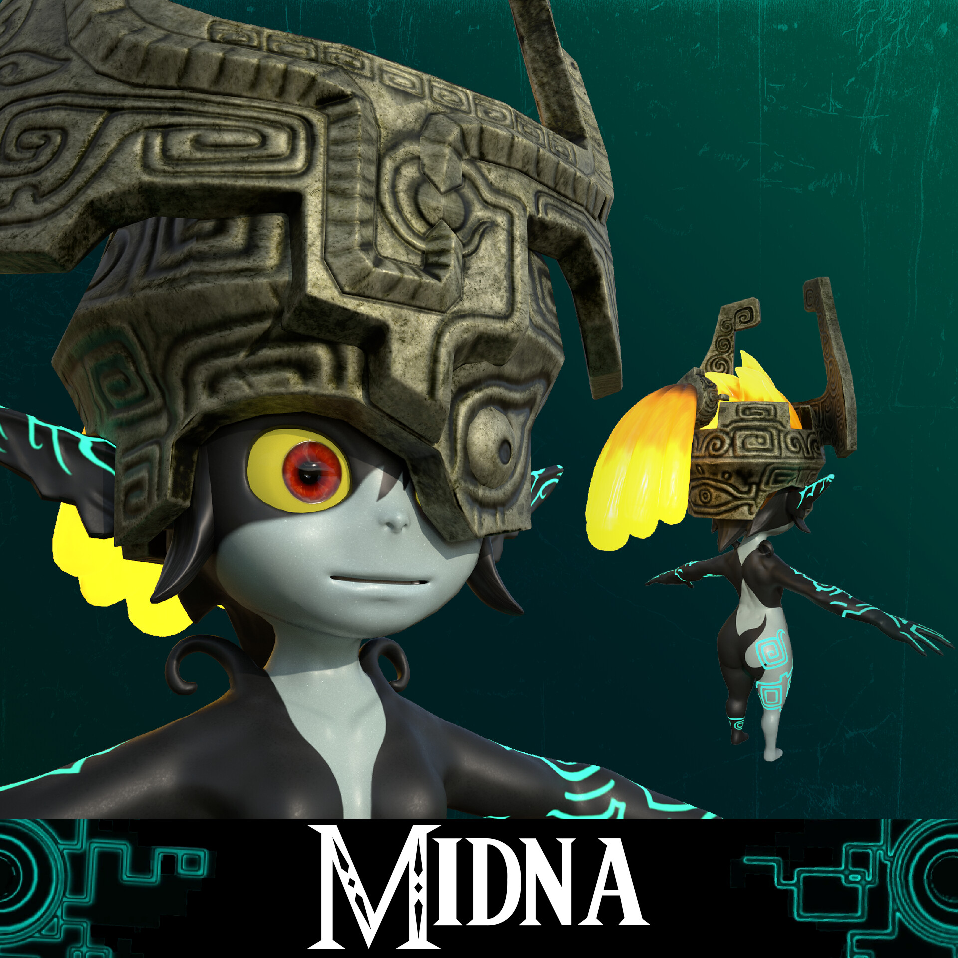 ArtStation - Midna (Imp form) Fansculpt