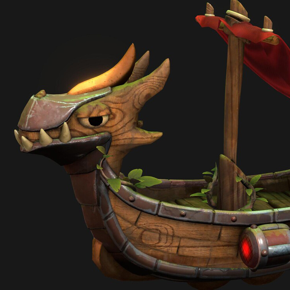 ArtStation - Dragon boat Stylized (Real-Time)
