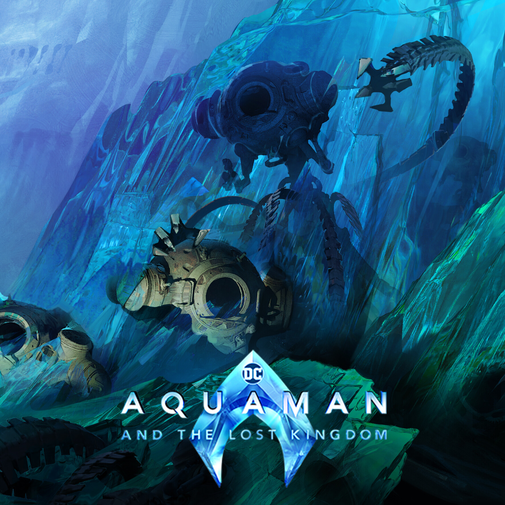 ArtStation - Black Manta's first dive to the Lost kingdom of Necrus