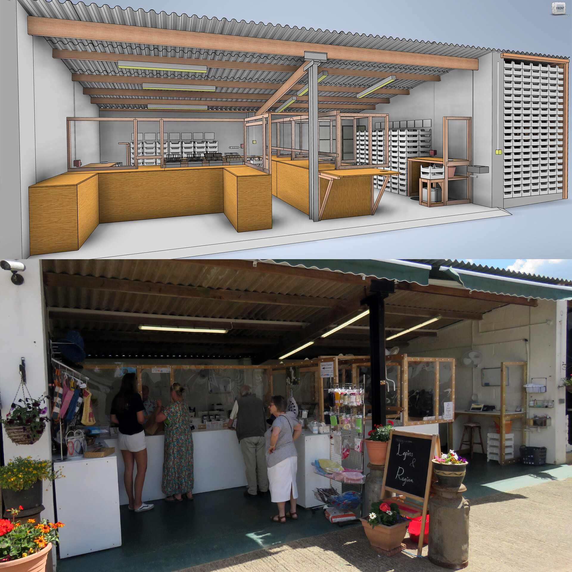 ArtStation - CAD: Farm Shop COVID Re-Design (2020)