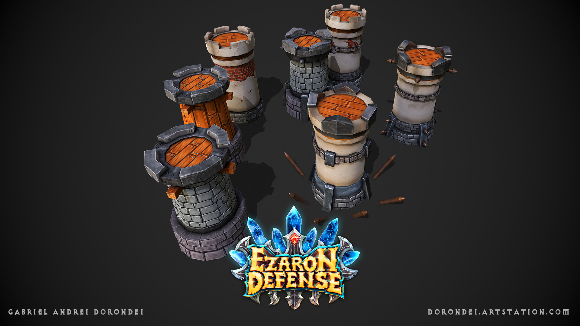 ArtStation - Tower Defence-Towers