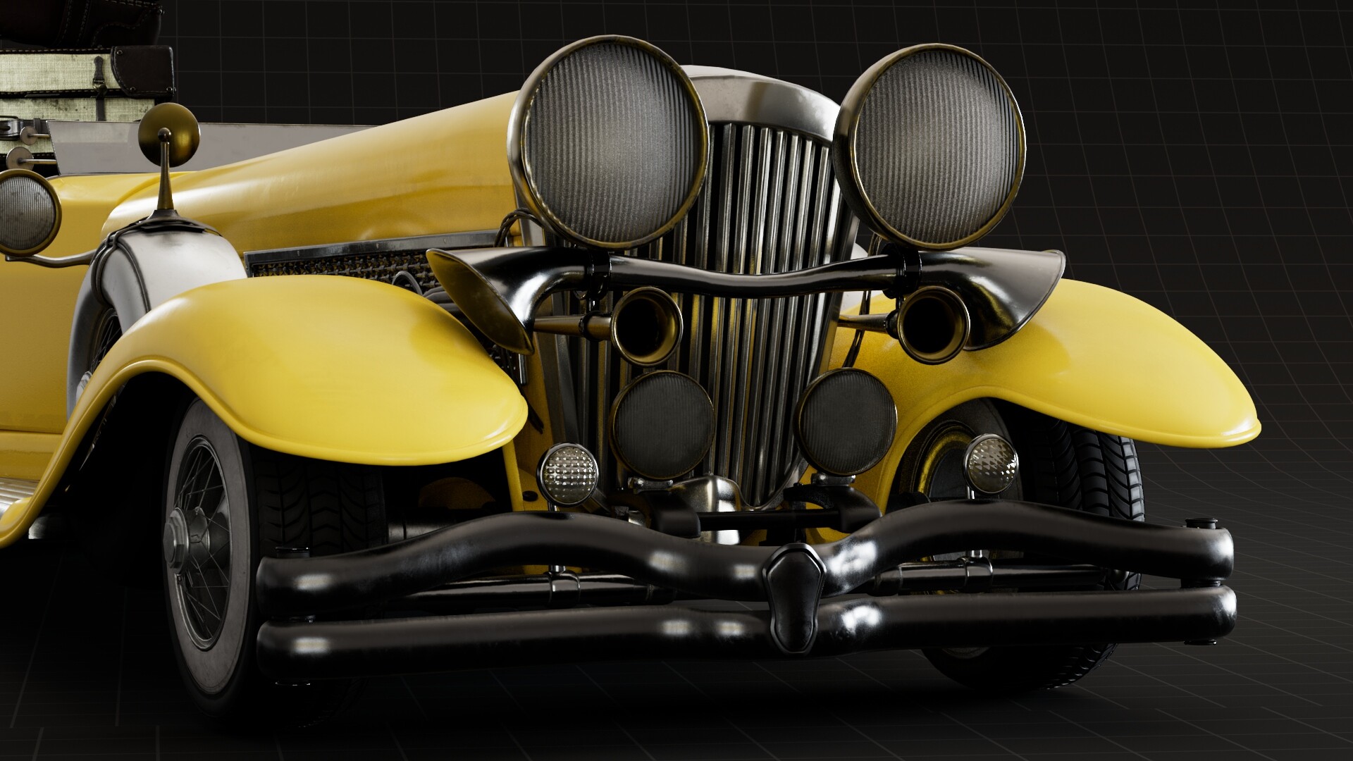 ArtStation - Gatsby's Duesenberg (stylised)