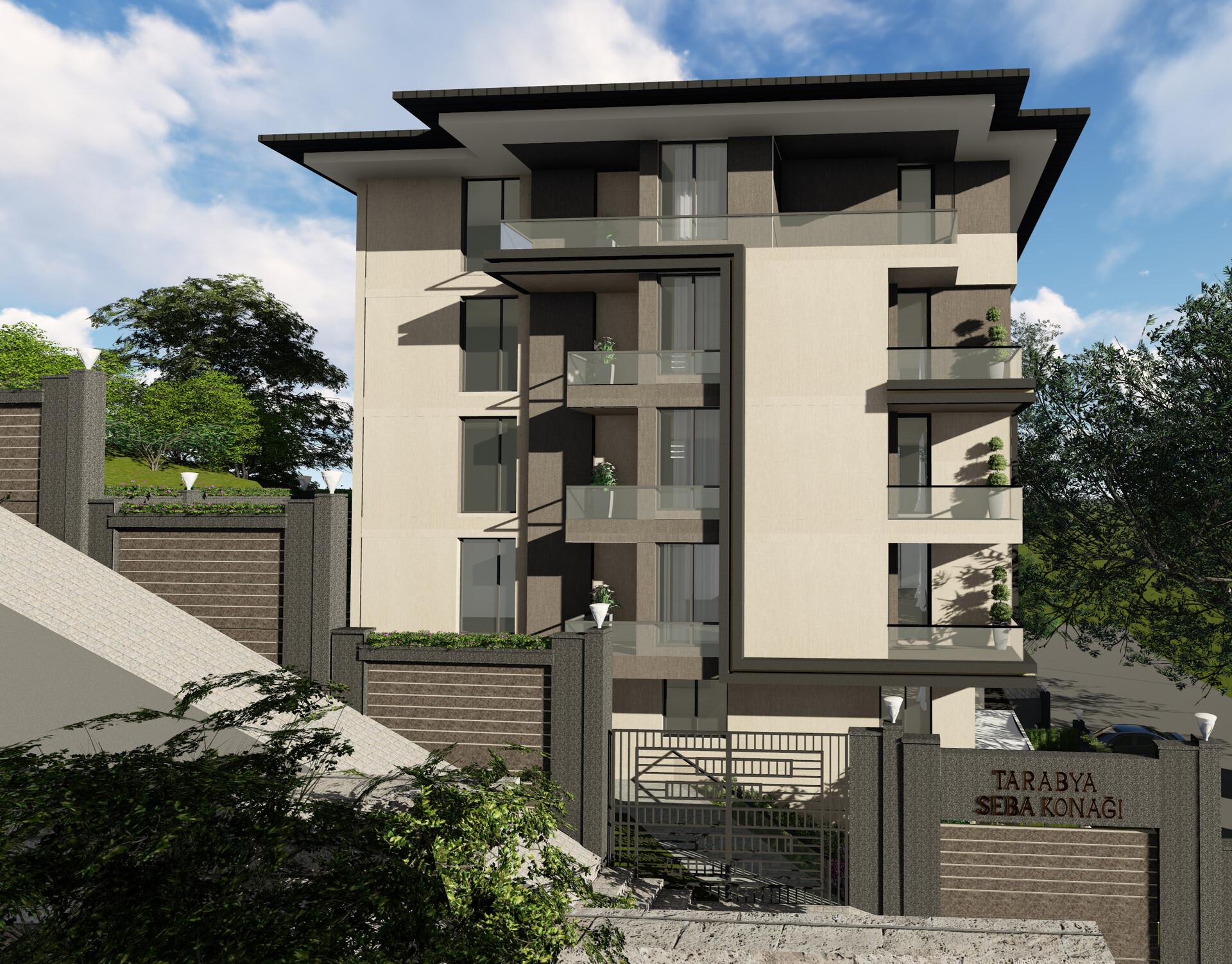 ArtStation - Tarabya - Apartment Building Visualization