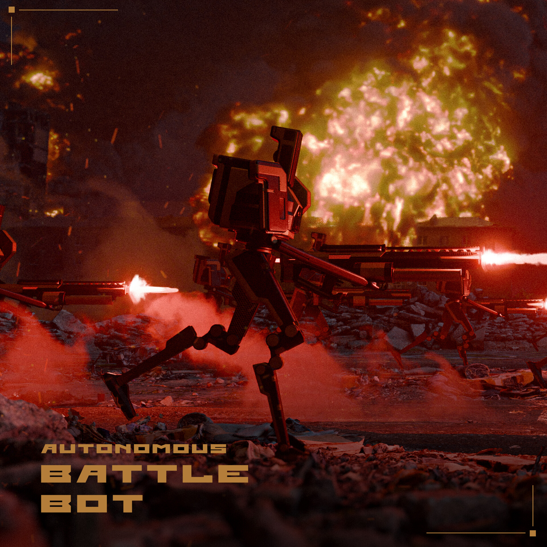 ArtStation - Autonomous Battle Bot