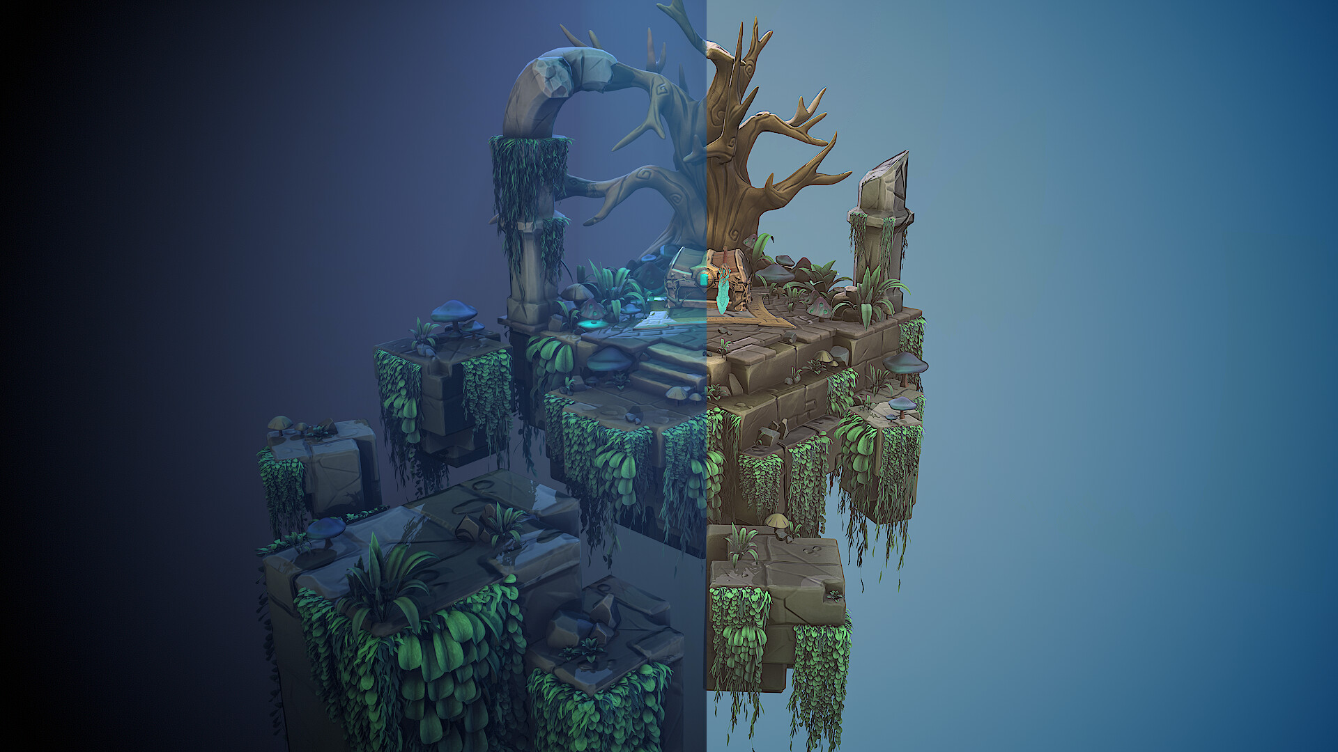 ArtStation - Stylized Fantasy Scene